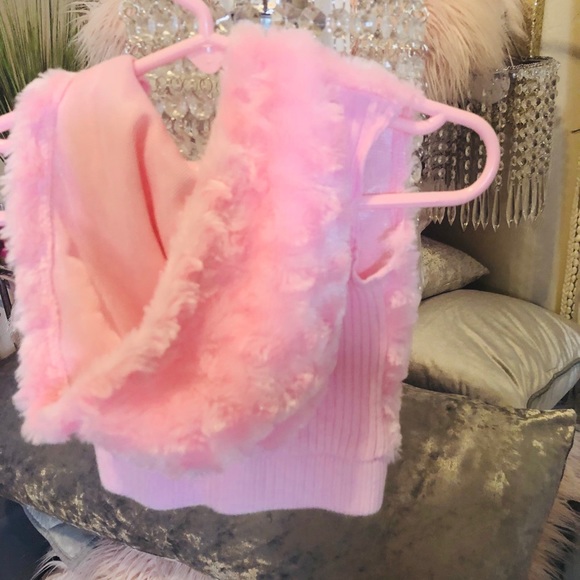 Jackets & Coats | Super Soft Pink Fur Hooded Vest | Poshmark